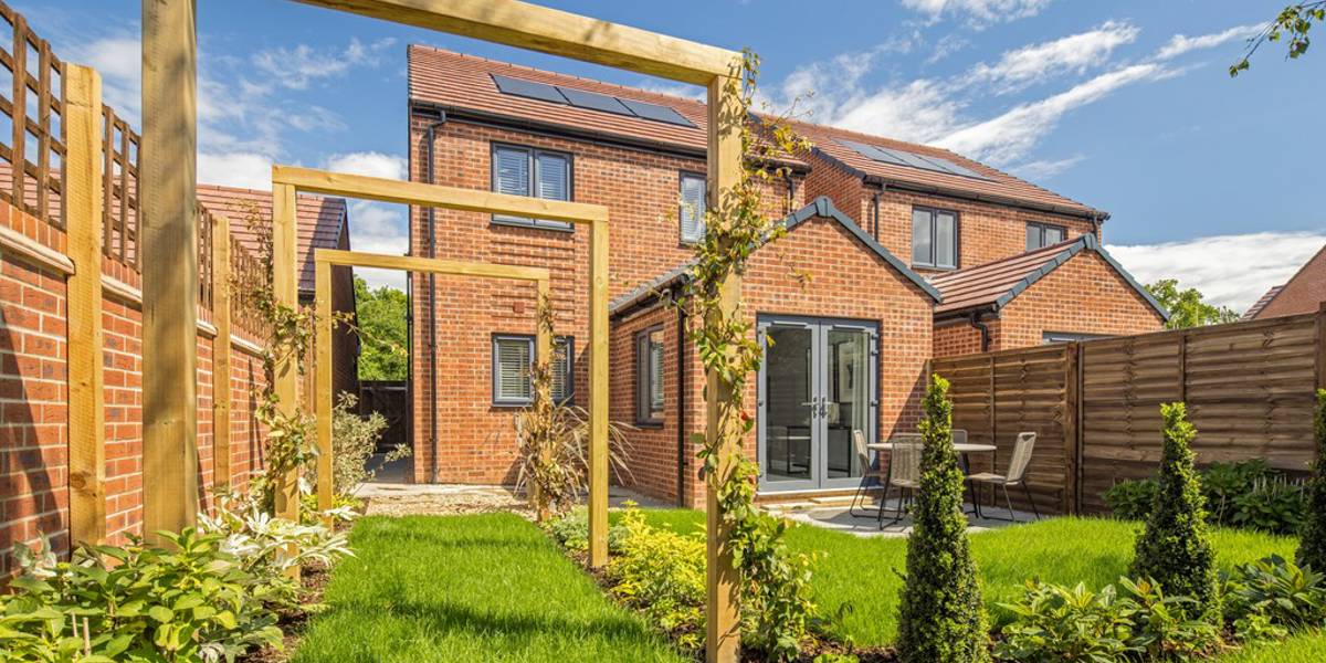 Site plan of Chestnut Fields, Woking