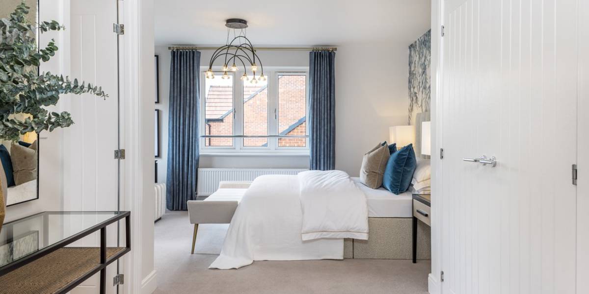 Site plan of Chestnut Fields, Woking